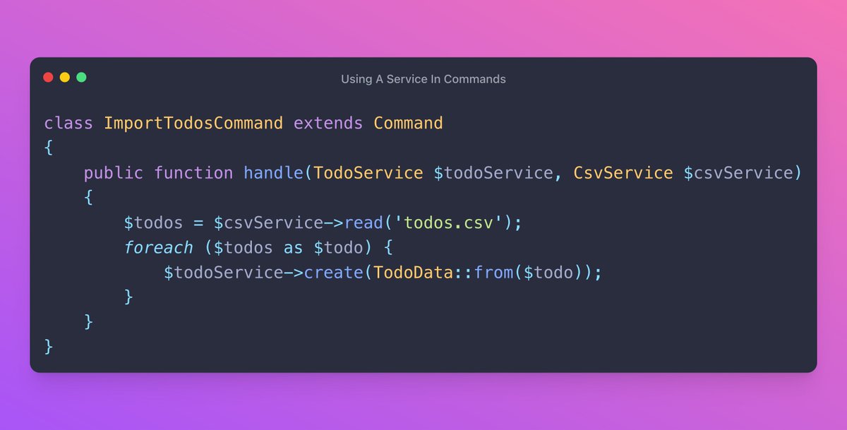 💡This is a simple service class. It helps you: - Simplifying your ...