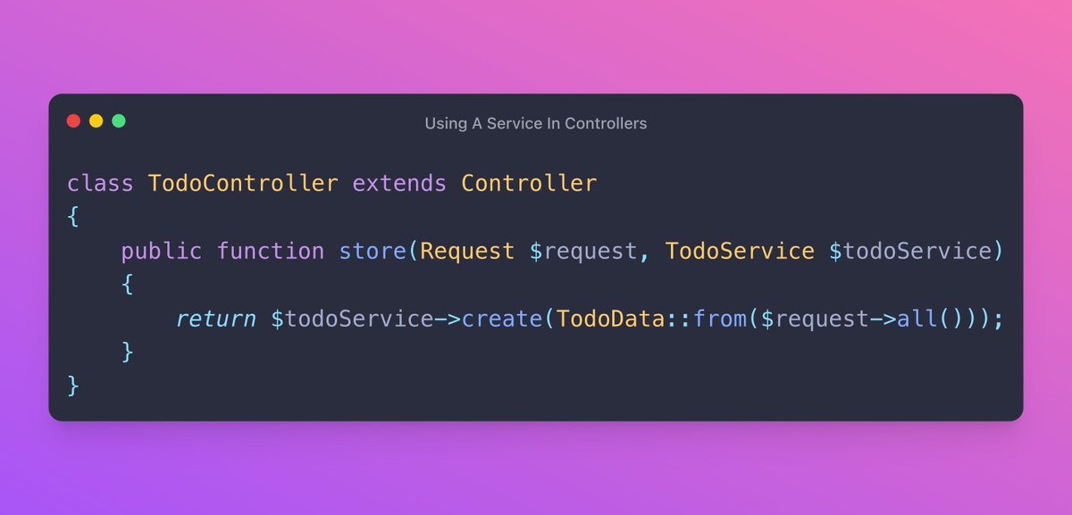 💡This is a simple service class. It helps you: - Simplifying your ...