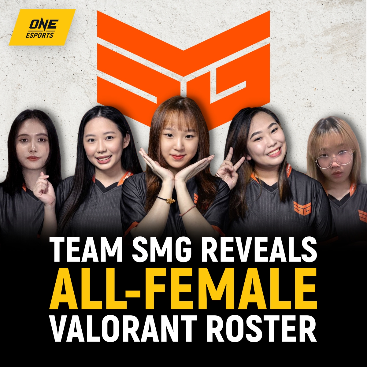 ONE Esports on Twitter: "Team SMG revealed its first all-female Valorant roster! The new squad ...