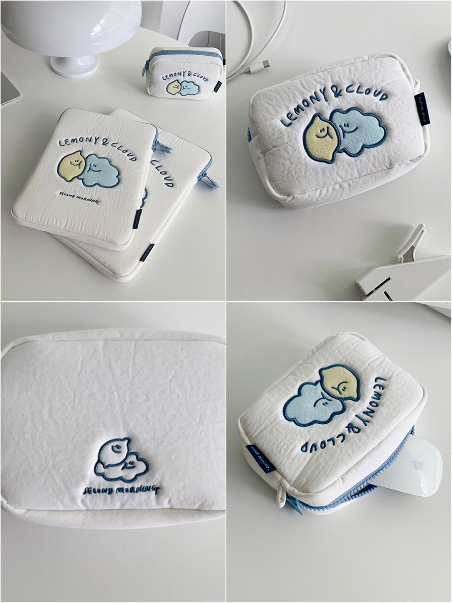 ʟᴇᴍᴏɴsʜᴏᴘ ①⑤⑥⑤ Secondmorning ปิด 5/3 on Twitter: "♡‧ กระเป๋าipad lemon&cloud ♡ 11นิ้ว 1,200 (มัด ...