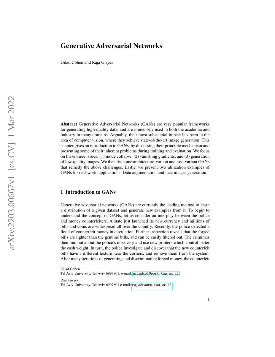 elvis on Twitter: "An Introduction to Generative Adversarial Networks Nice introduction to GANs ...