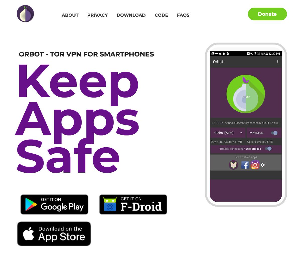 Guardian Project on Twitter: "We've updated the Orbot website at https://t.co/q7ZjO0F0bc with ...