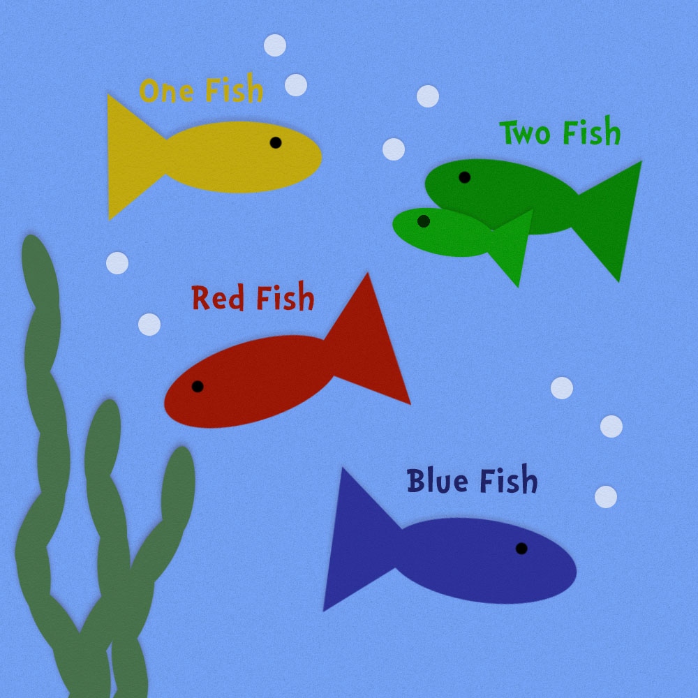 One Fish Two Fish Red Fish Blue Fish Printables