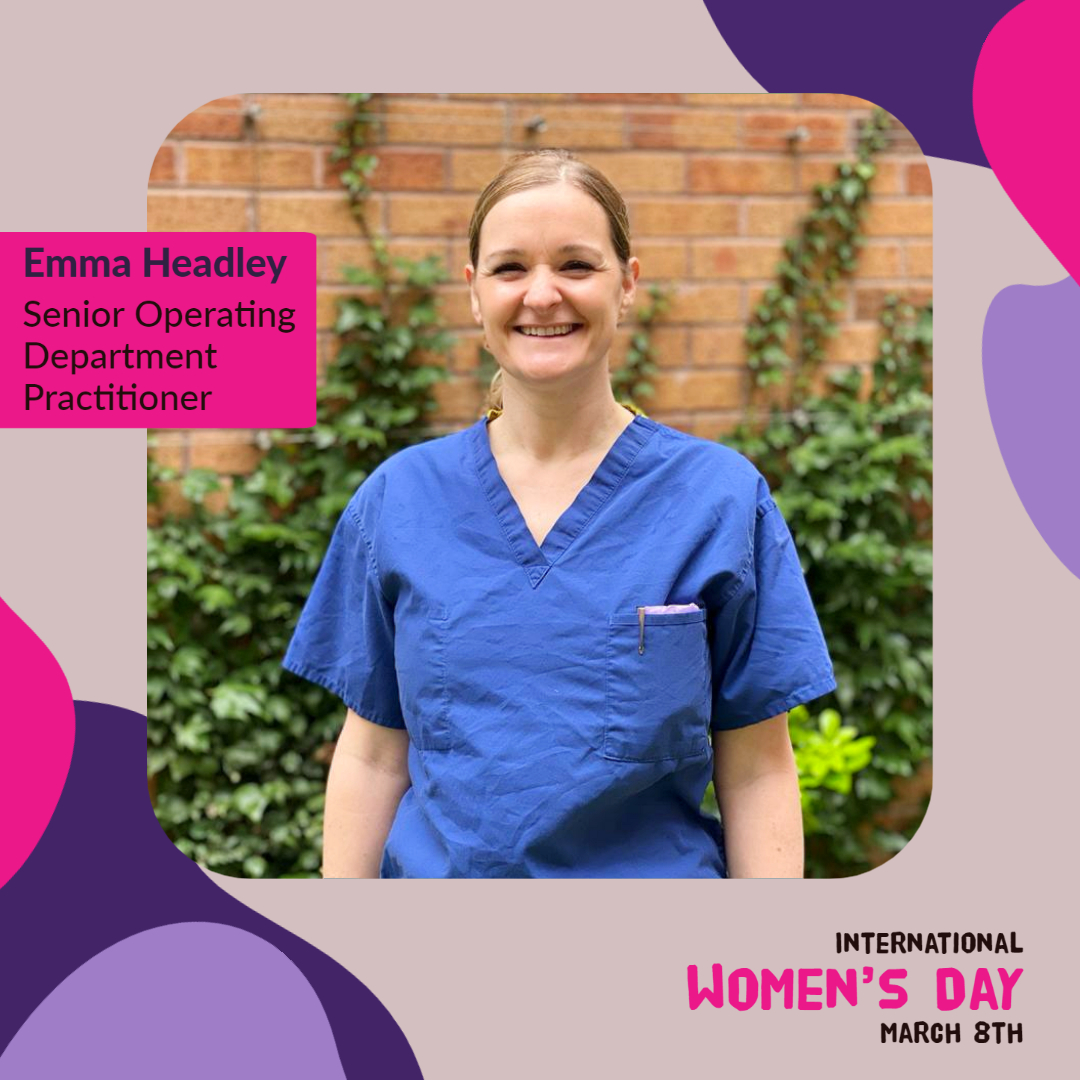 UHNM NHS Trust 🏥 on Twitter: "#IWD2022 | Meet Emma Headley, Senior ODP. "There are many examples ...