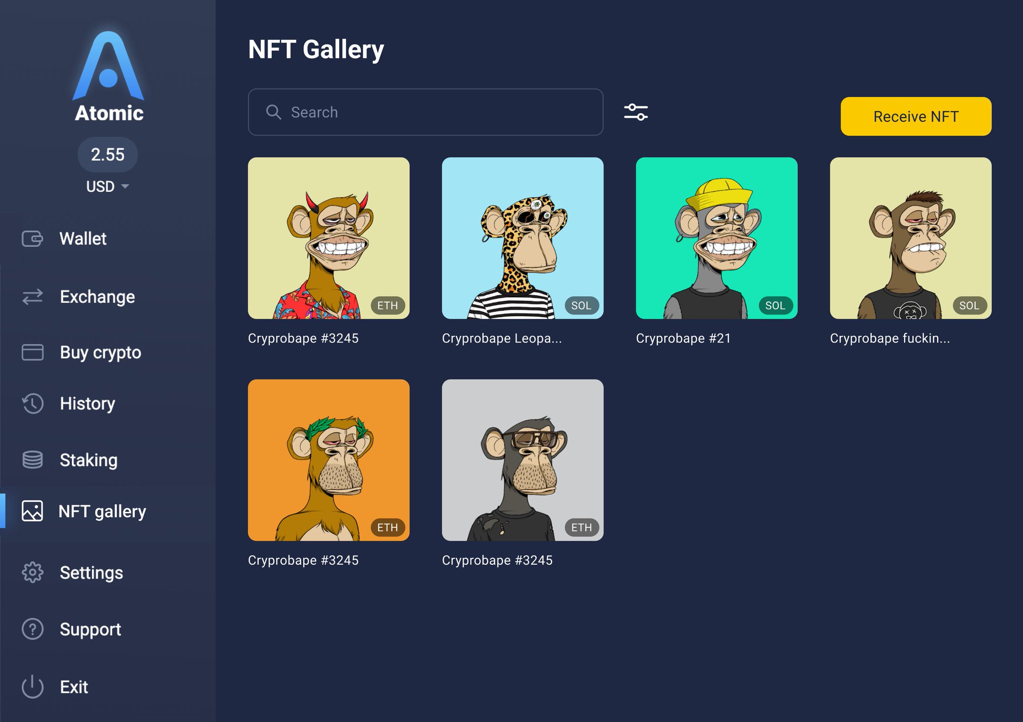AtomicWallet.io on Twitter: " ️ if you want NFTs in Atomic!…