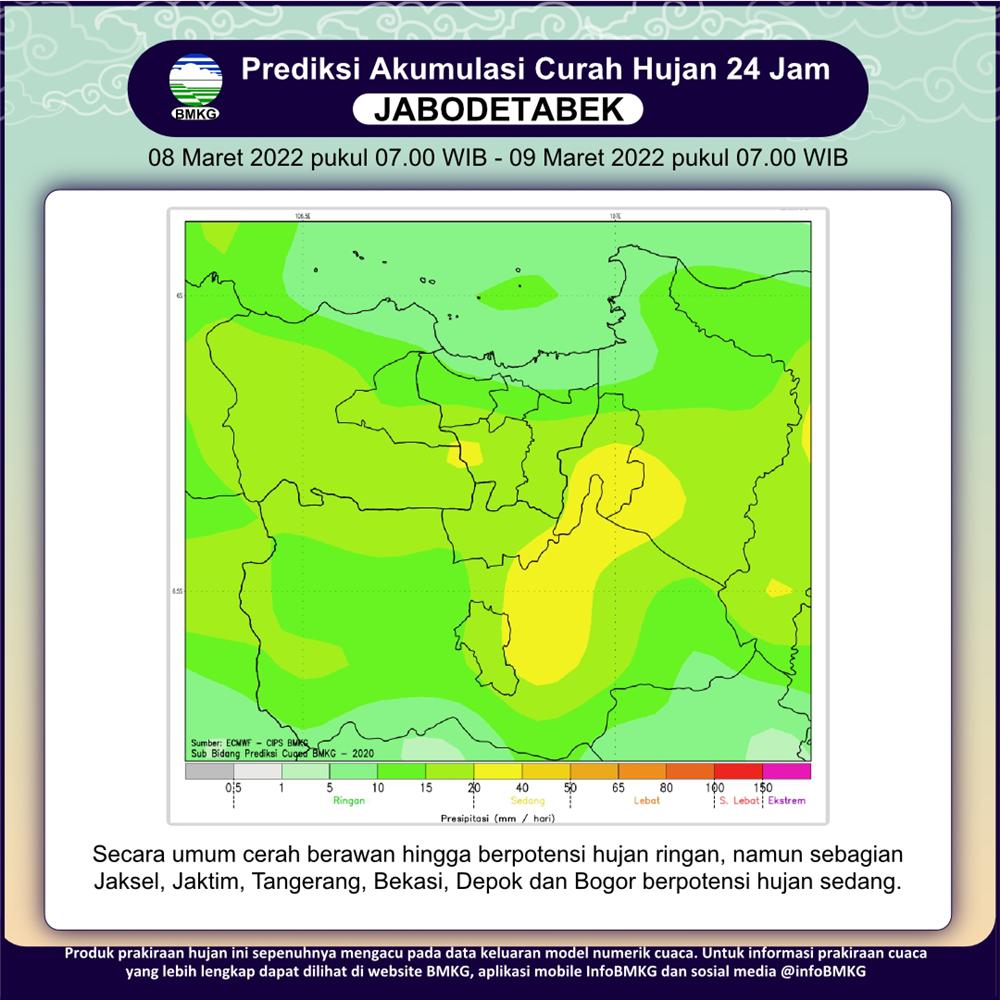 BMKG on Twitter: "Halo Sobat BMKG Mari cek potensi curah hujan di wilayah Jabodetabek tanggal 03 ...
