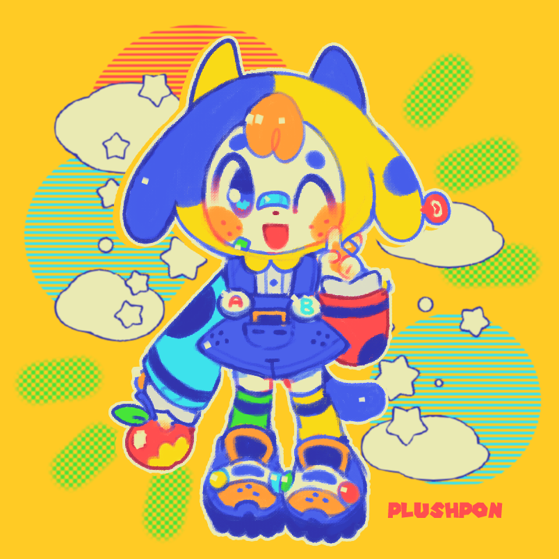 「🖍️💙⛅️🍏 」|🌱⭐ plushpon! +のイラスト
