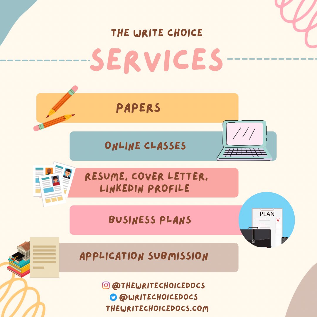 Here to do the work, so you dont have to on Twitter: "The Write Choice has been helping college ...