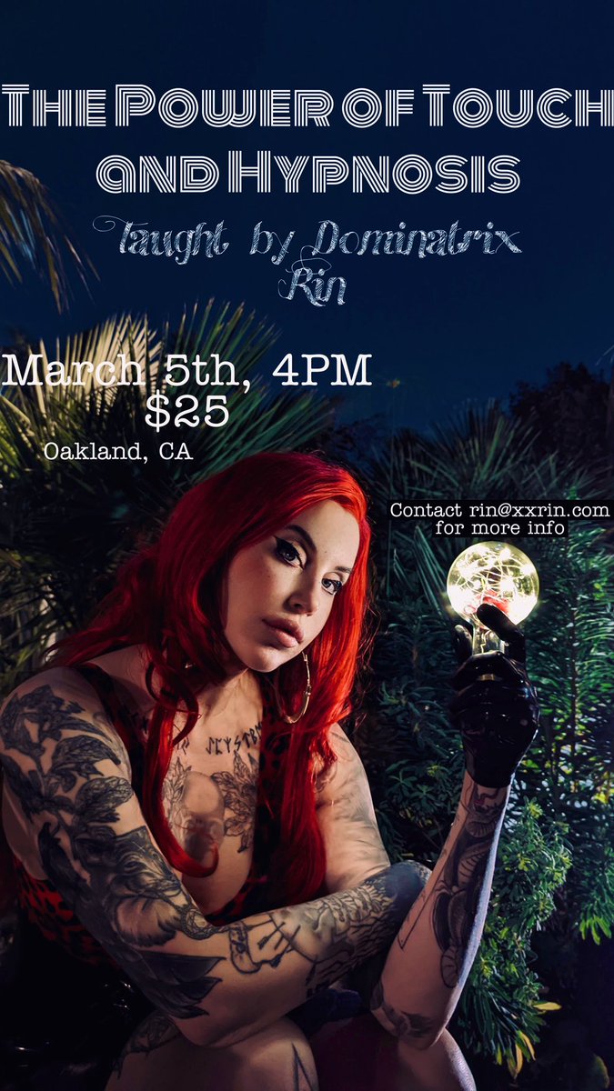Devotee To Mistress Rin on Twitter: "An amazing Hypnotist 💓 If you are someone who inclines ...