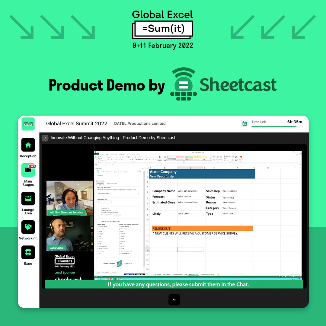 Global Excel Summit on Twitter: "Watch Jason Clarke and Will Mo, from this year's Global Excel ...