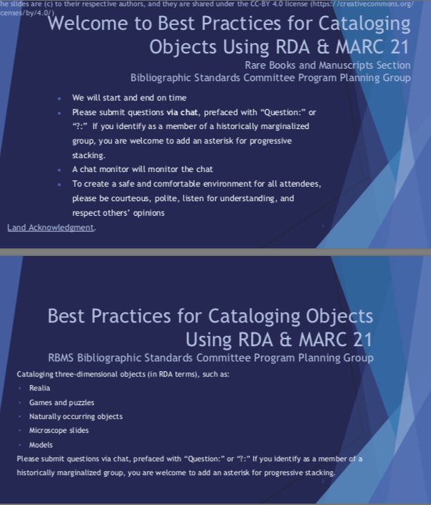 Melhores práticas para catalogar objetos usando RDA e MARC21 l Nos ...