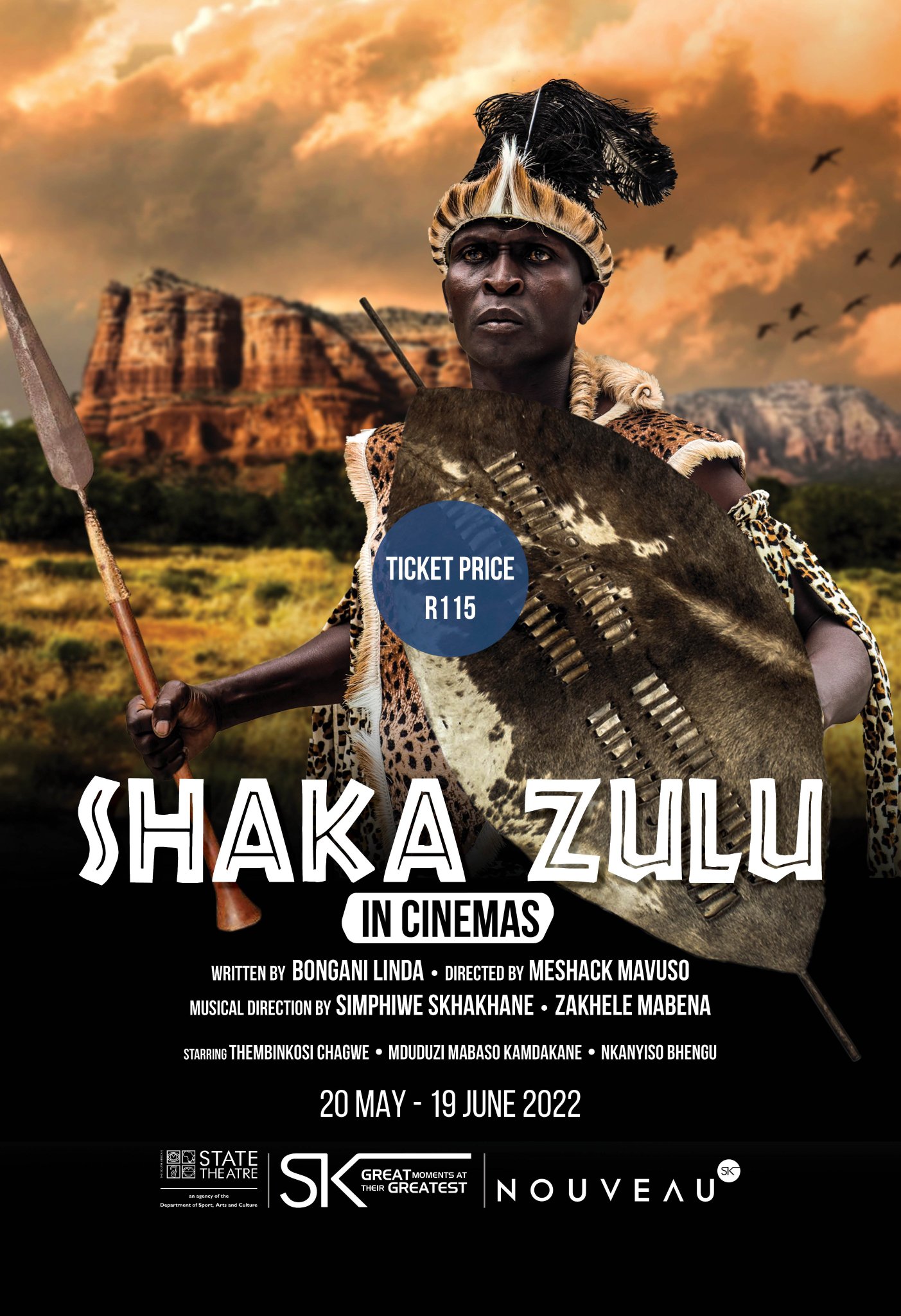 Shaka Zulu Film Shaka Zulu 1 & II De Complete Collectie (4 DVD)