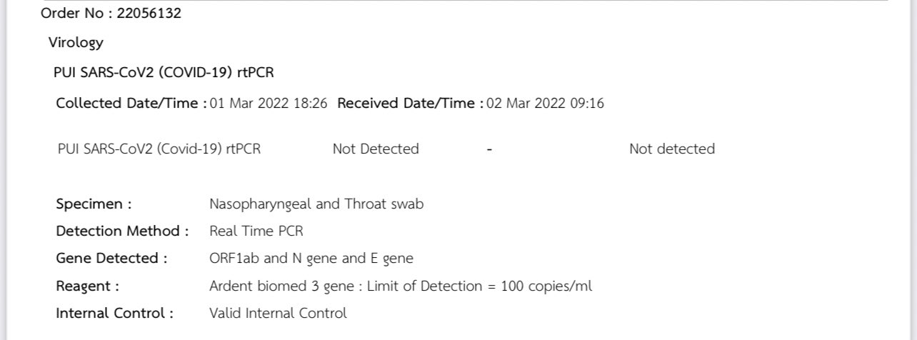 B jaunt on Twitter: "วันจันทร์ atk2 ขีด > อังคารไป pcr >วันพุธ pcr ขึ้น not detected > ตรวจ atk ...
