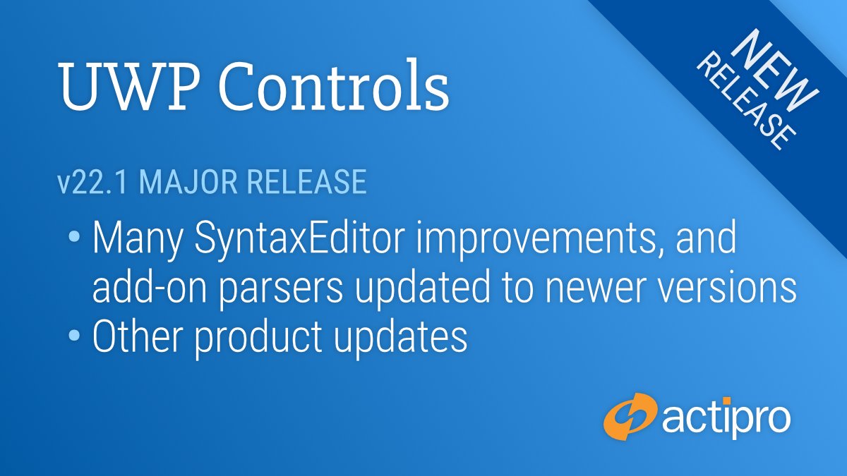 Actipro Software on Twitter: Actipro Software on Twitter: