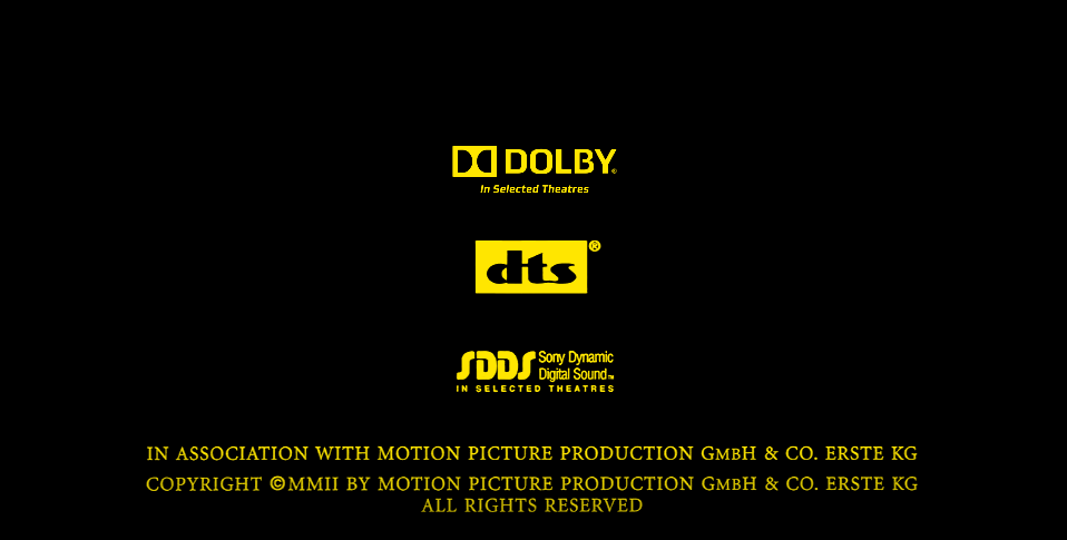 Digital Dts Sound Credits