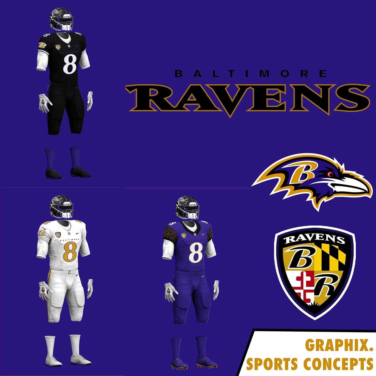 Ravens New Uniforms 2022