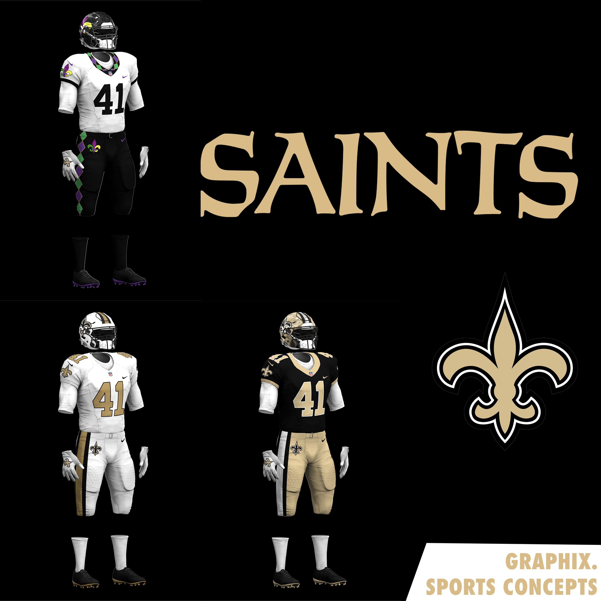 Saints New Uniforms