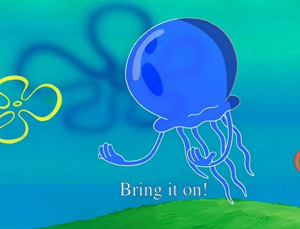 Blue Jellyfish Spongebob