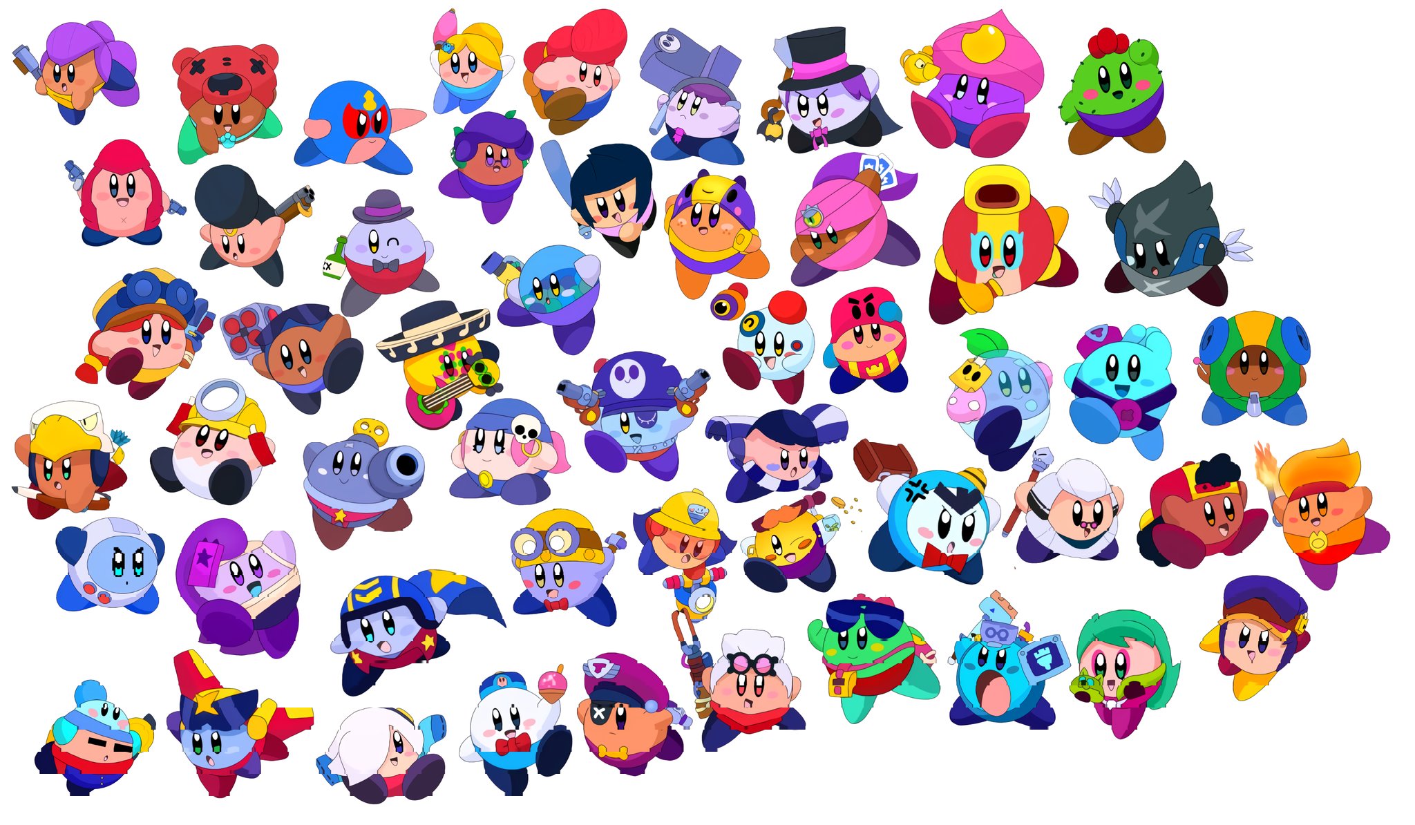 All Kirby Forms Brawl