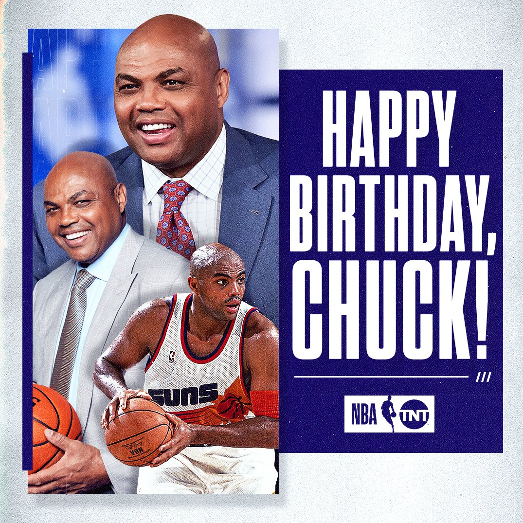 Happy Birthday, Chuckster 🏀🎉 NBA on TNT @nbaontnt