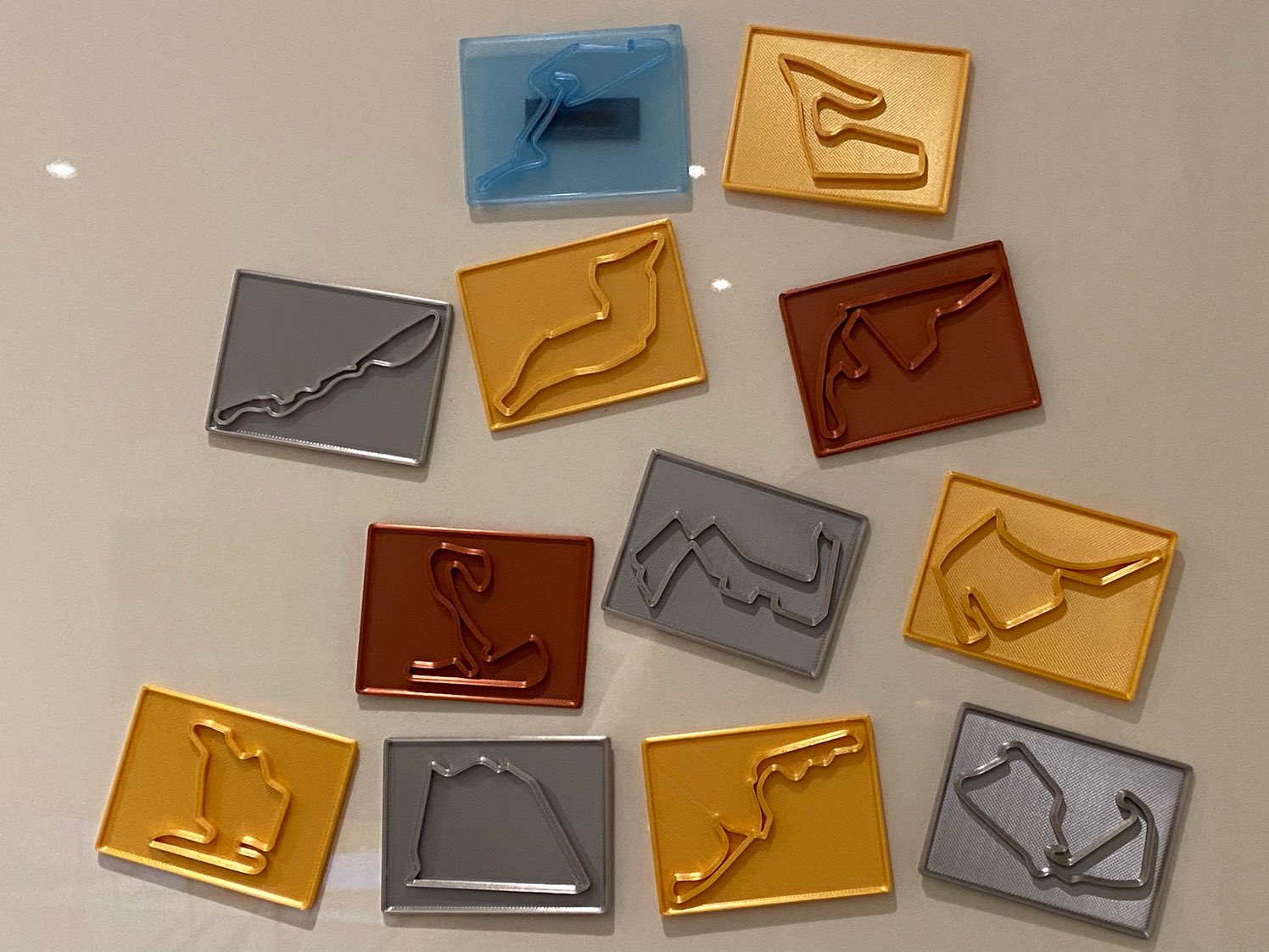 Collectibles 31 F1 circuits Formula 1 Track Magnet Art & Collectibles ...