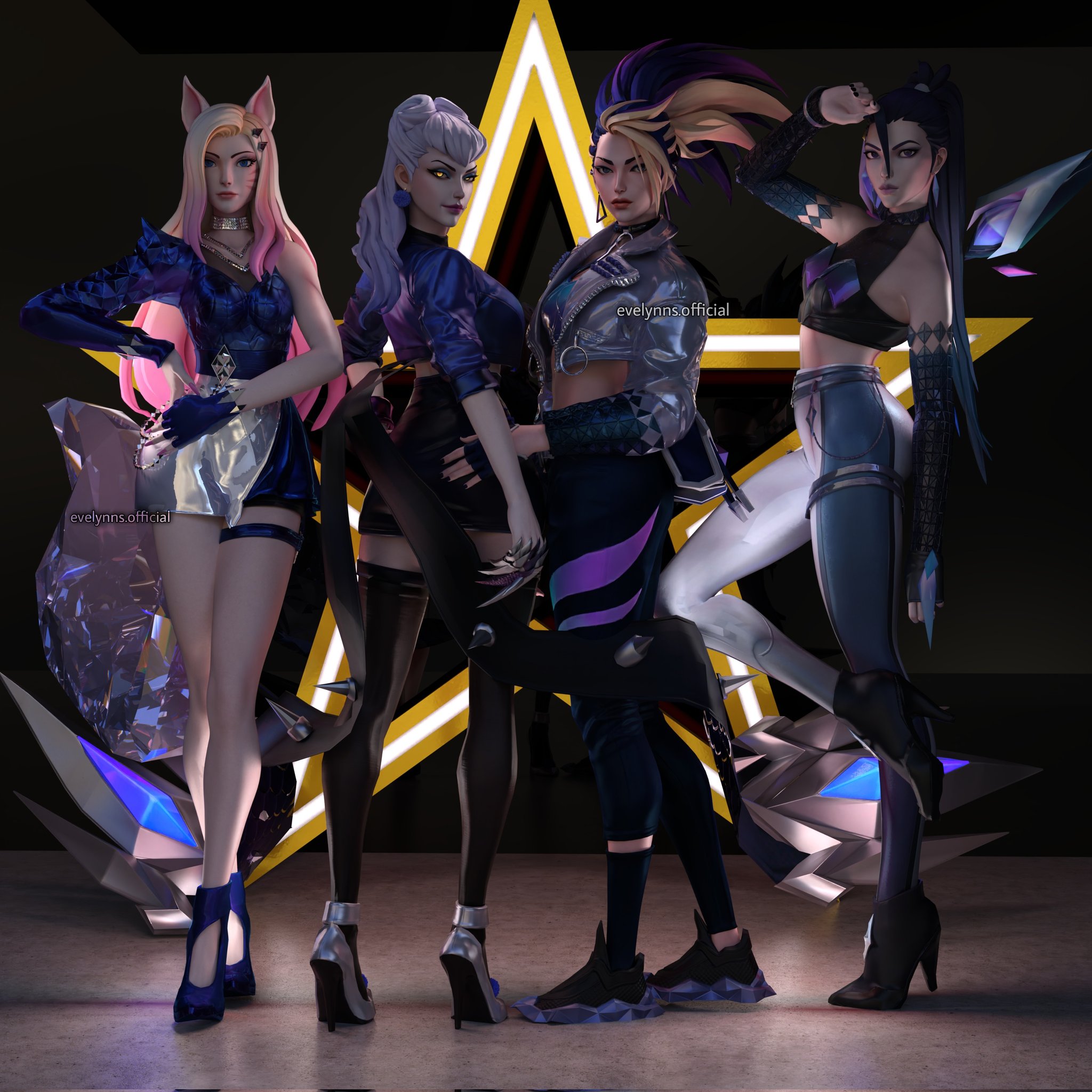 💌Yandere Aishi🔪 on Twitter: "K/DA. Look at the little detail if you can see ;) . . Models by ...