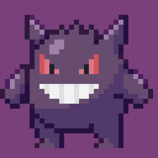 Gengar Pixel Art By Gengar Pixel Art