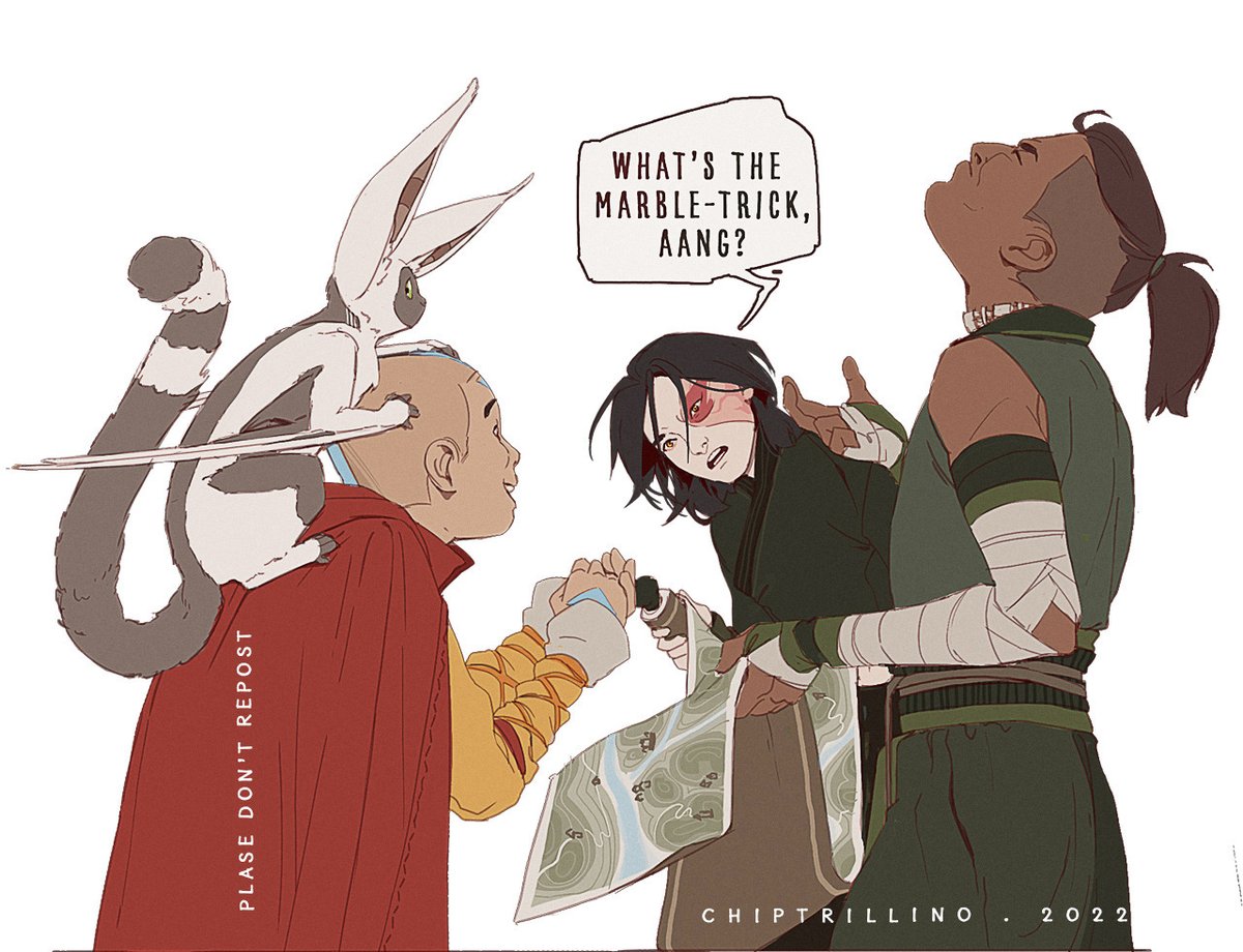 the gaang hears how zuko got his scar" troupe is old "aang 」chiptrillinoの漫画