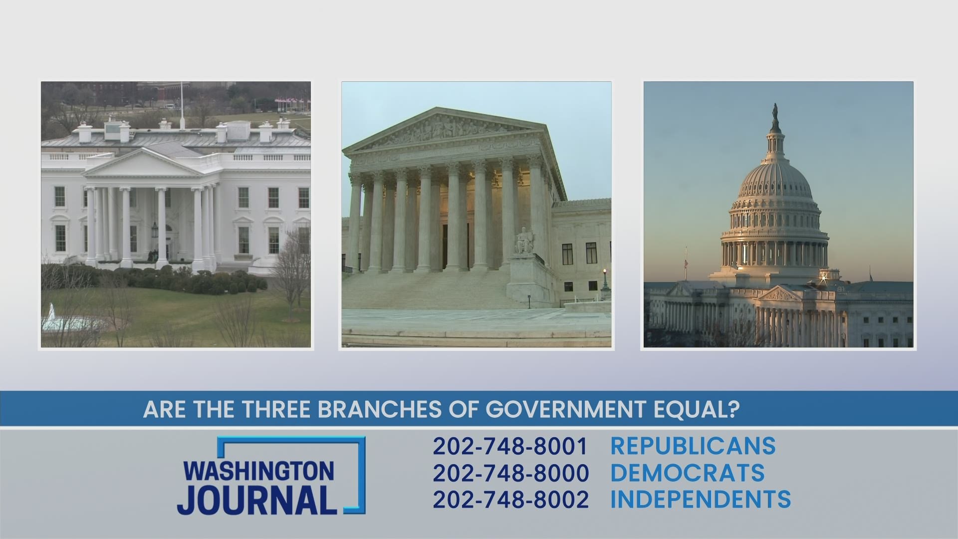 Three Branches Of Government Buildings