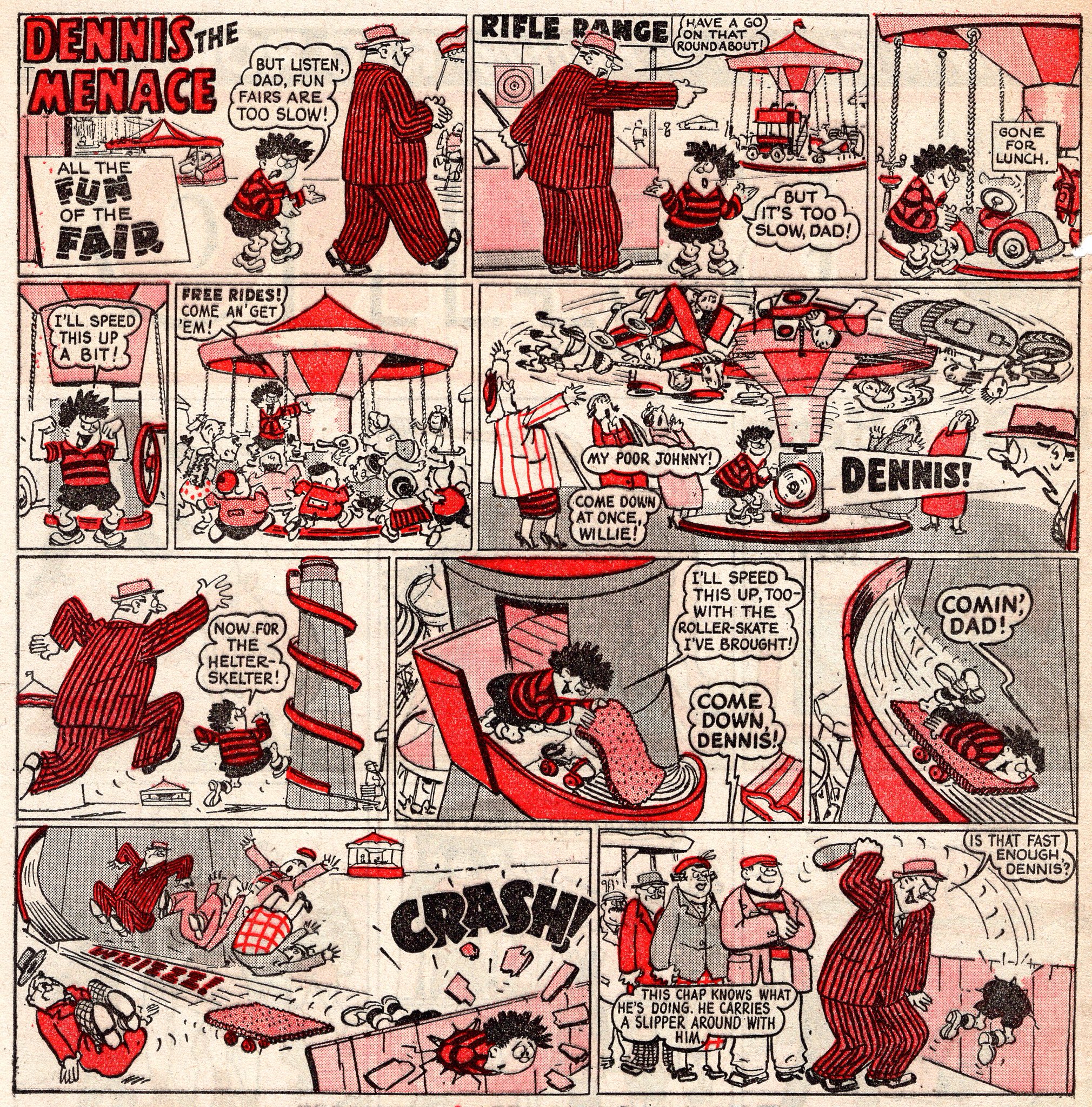 Irmantas On Twitter Dennis The Menace In The Beano No 553 With Todays Date In 1955 Ending