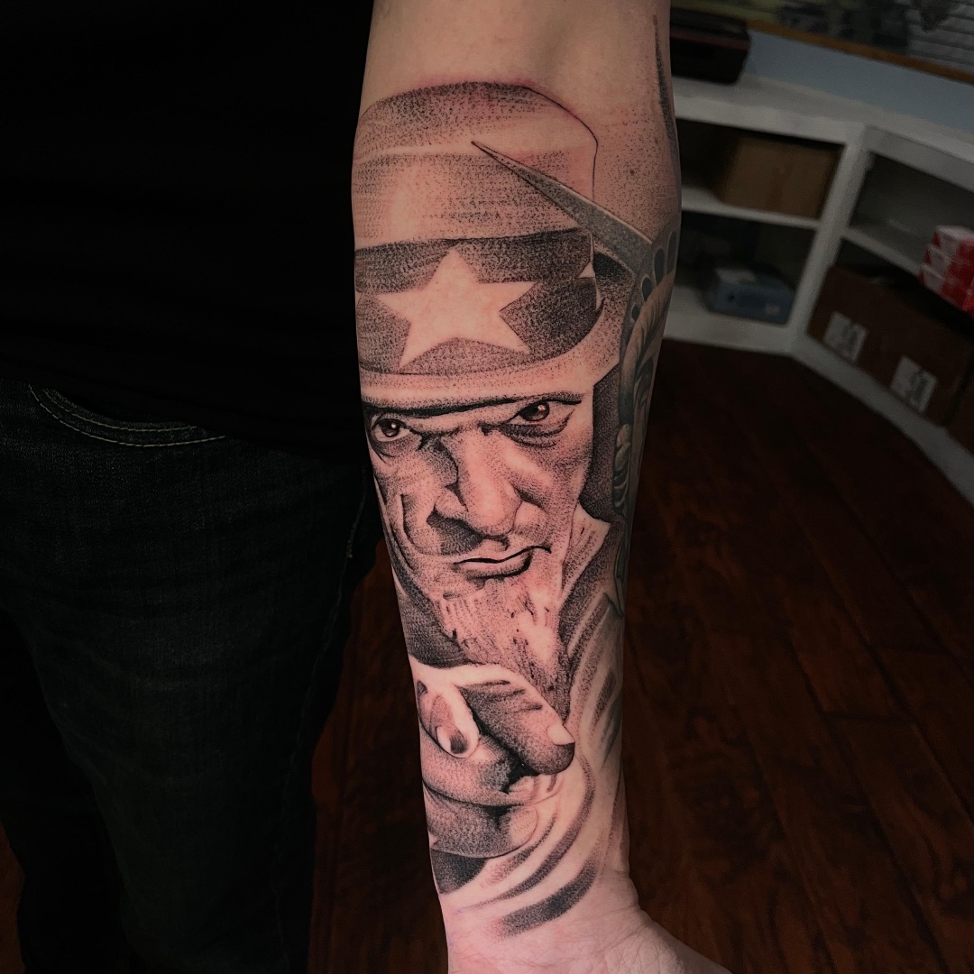 Uncle Sam Tattoo Sleeve