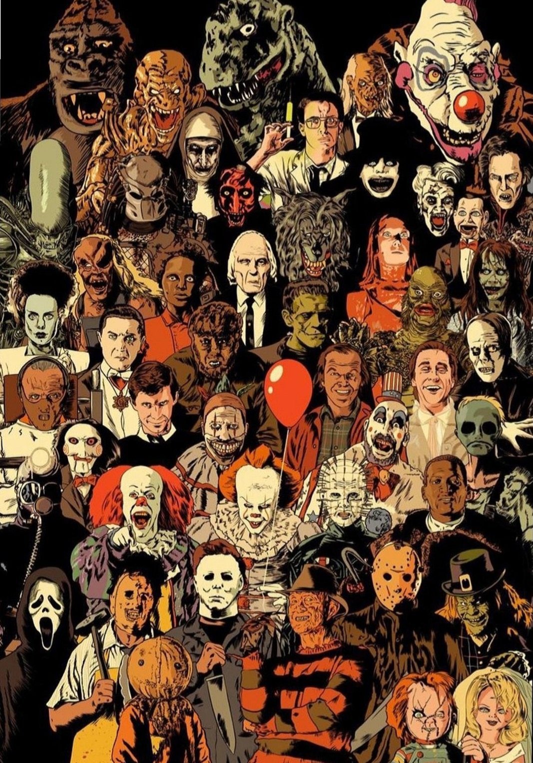 Movie Villains Collage