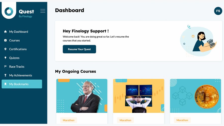 Quest by Finology is a financial learning platform with quick, fun and insightful courses on ...