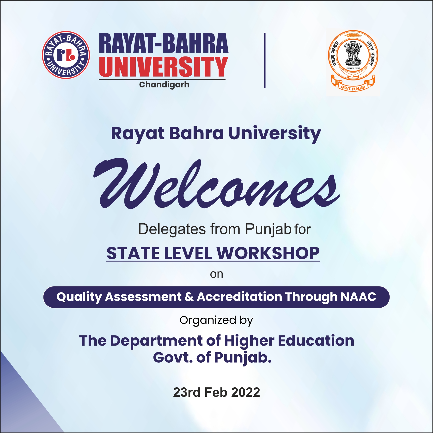 Rayat Bahra Logo Rayat Bahra University, Mohali Infrastructure: