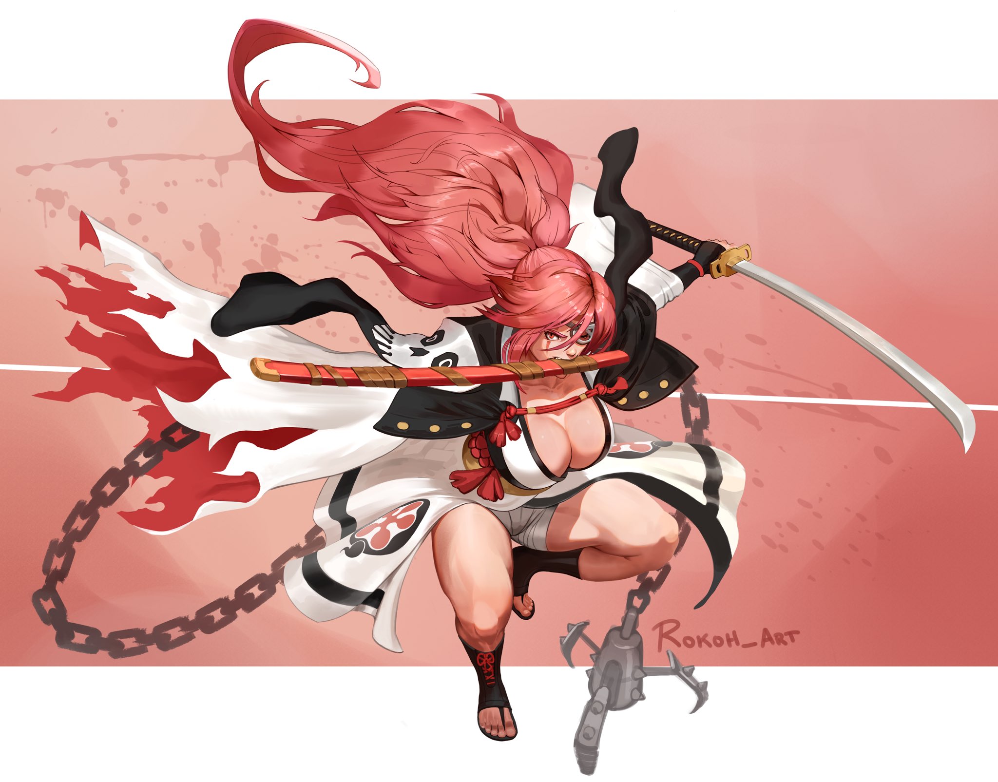 Robert Koh on Twitter: "It is complete, been having fun figuring out #Baiken in # ...