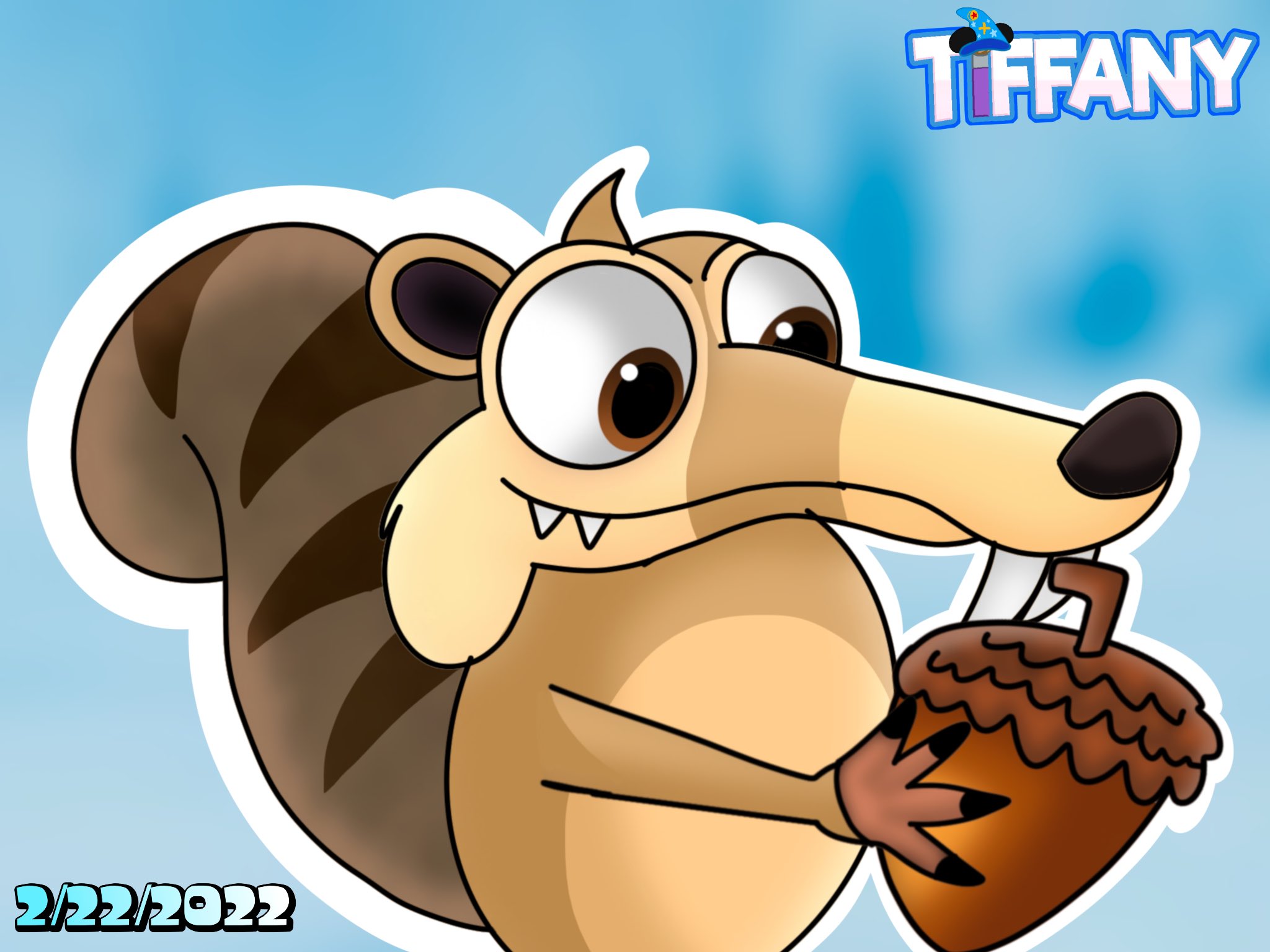 Ice Age Scrat Drawing