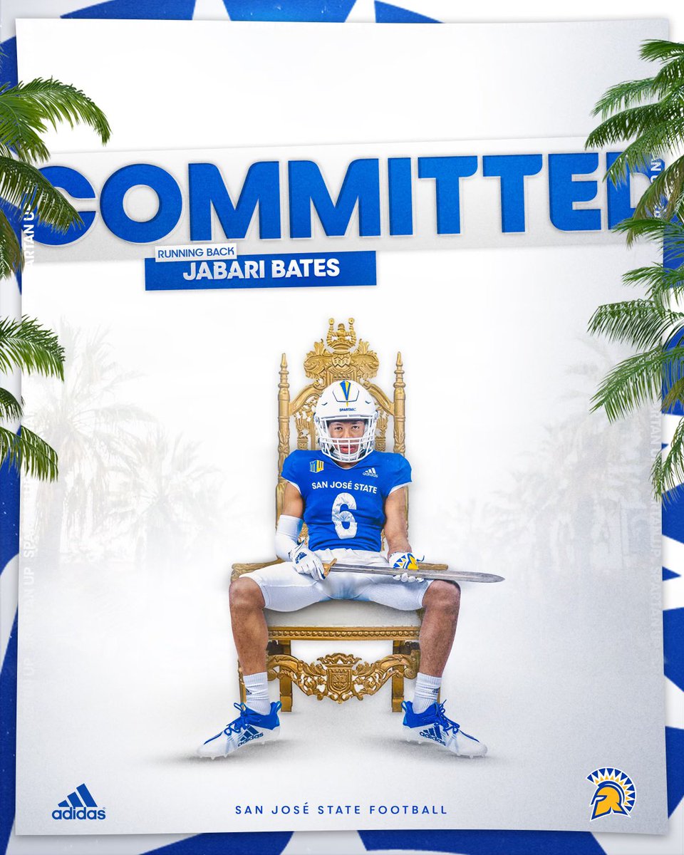 2022 3* RB Jabari Bates commits to San José State : r/CFB
