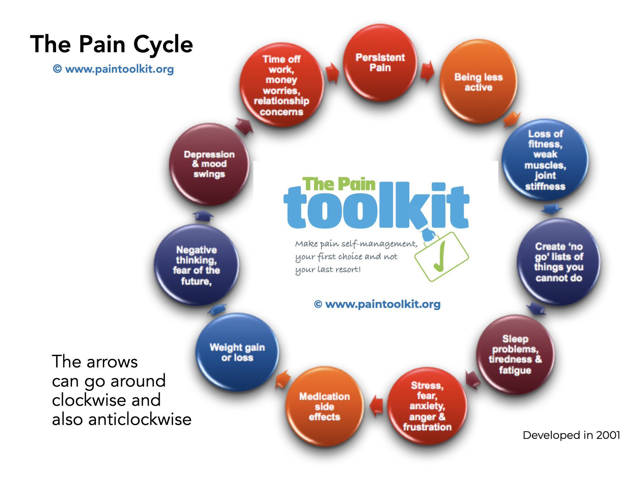 Pete Moore on Twitter: "Many people with persistent pain identity with the Pain Cycle. Which ...