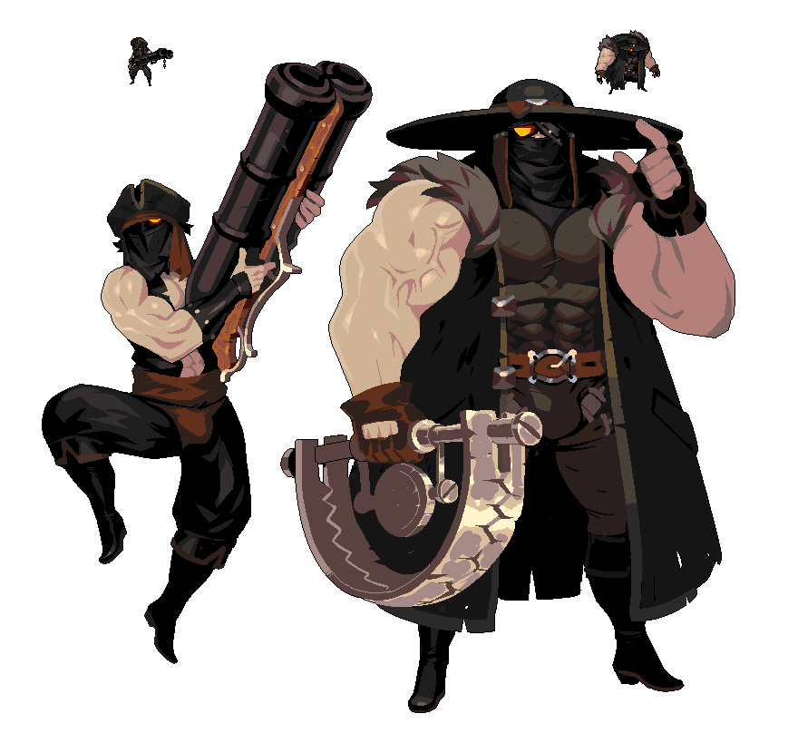 Poacher and Headhunter pirate enemies, now given proper dialogue ...
