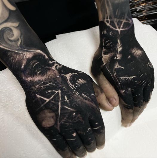 Dark Hand Tattoos Black Hand Tattoo Gallery... Black Hand Tattoo