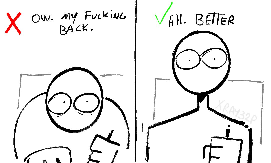 「i have this habit when i draw, and it's a bad posture. so a 」RAY 💙の漫画