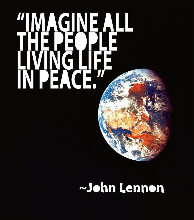 John Lennon Imagine Peace Poster