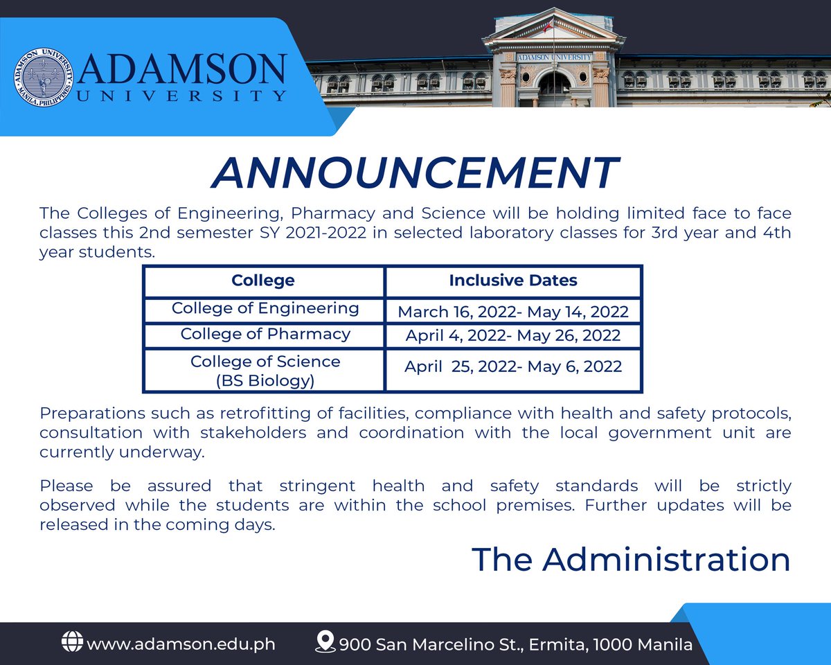 Adamson University College Of Engineering Logo