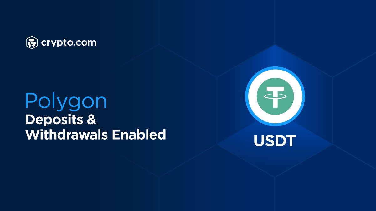 Crypto.com on Twitter: "Deposits and withdrawals of $USDT via Polygon have just been enabled on ...