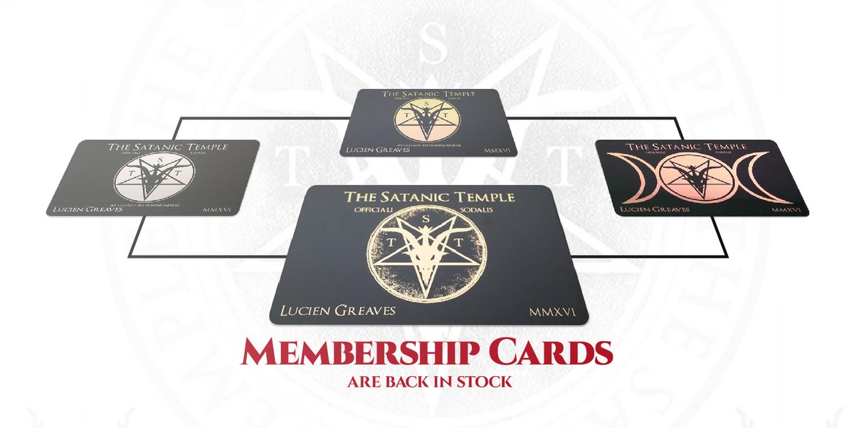 Church Of Satan Membership Card