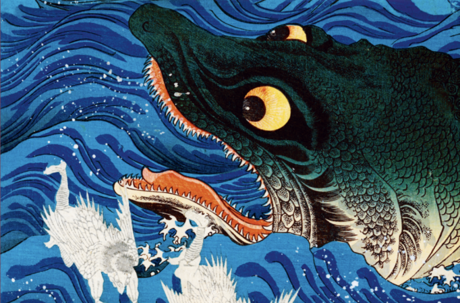 Japanese Sea Monster Art