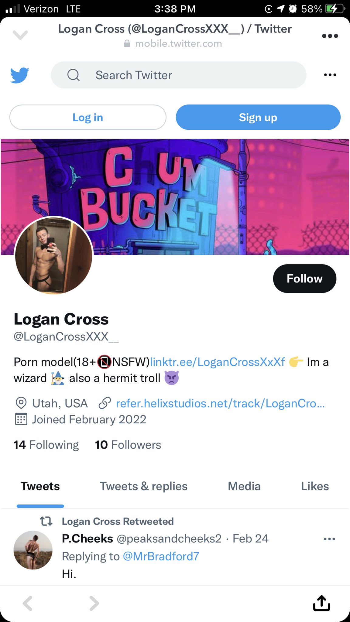 TW Pornstars - Logan Cross. Twitter. Looks like another one is trying clickbait my fellow ...
