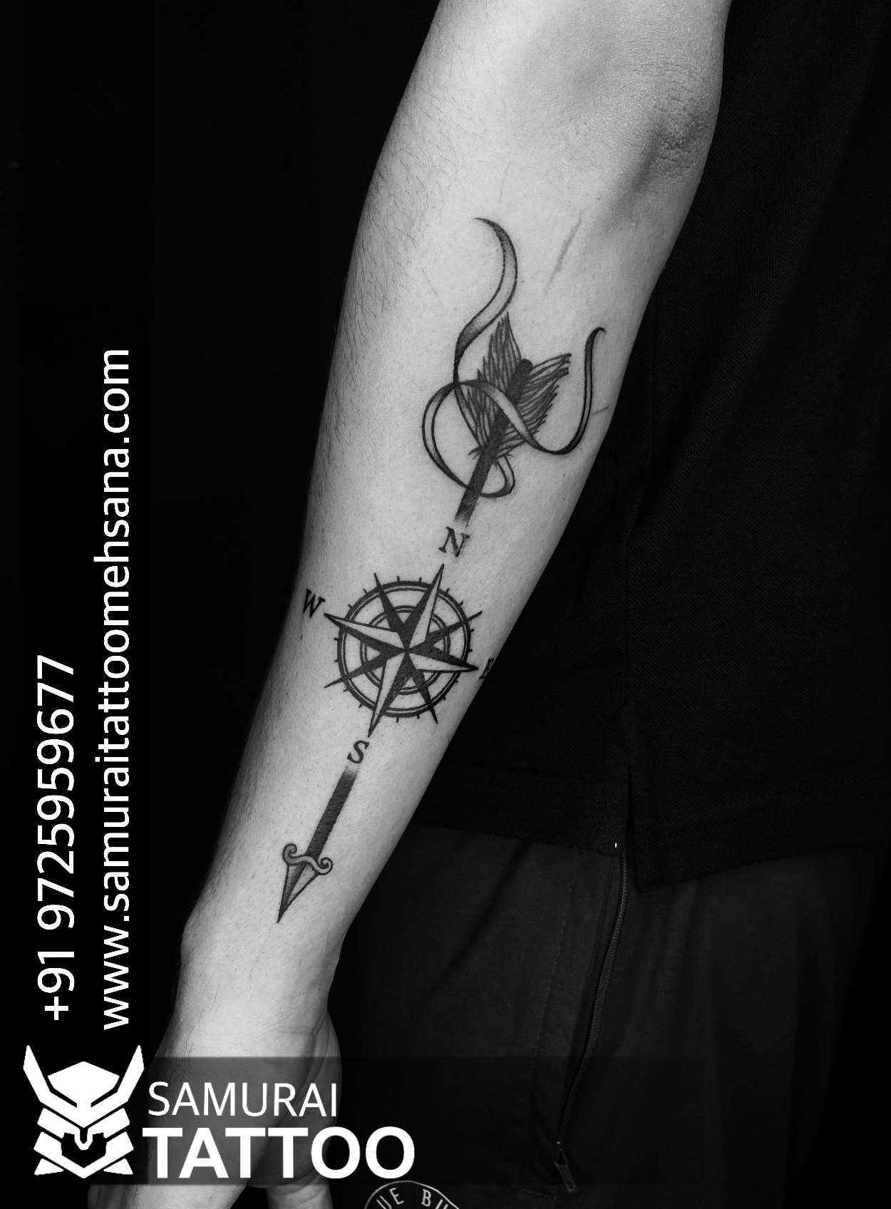 Compass Tattoo With Anchor Anchor And Compass Tattoo On Thigh | TikTok