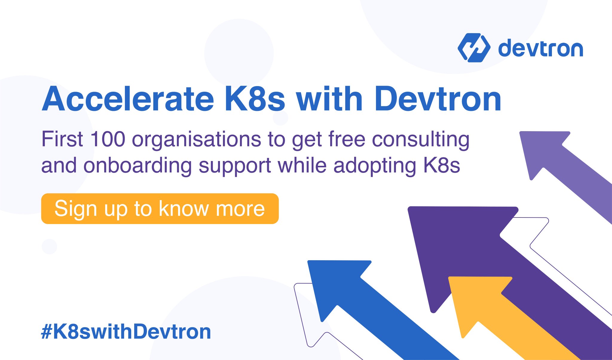 Devtron Labs on Twitter: "Get free consulting and onboarding support for the first 100 ...
