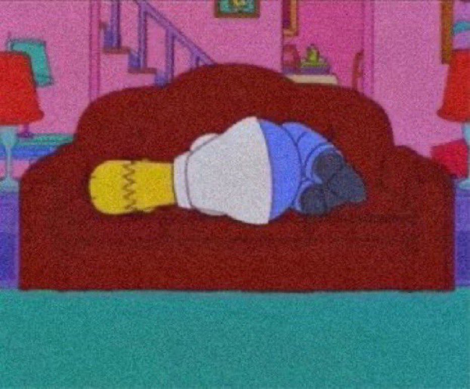 Homer Simpson On Couch